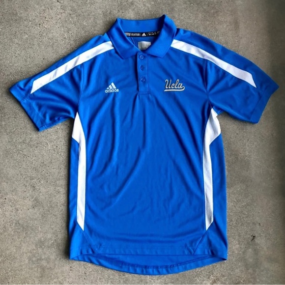 adidas | Tops | Ucla Adidas Blue Polo | Poshmark